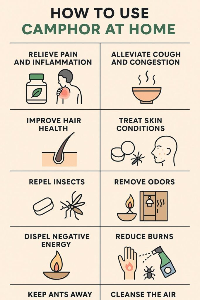 10 Ways You Can Use Camphor At Home, Health Benefits