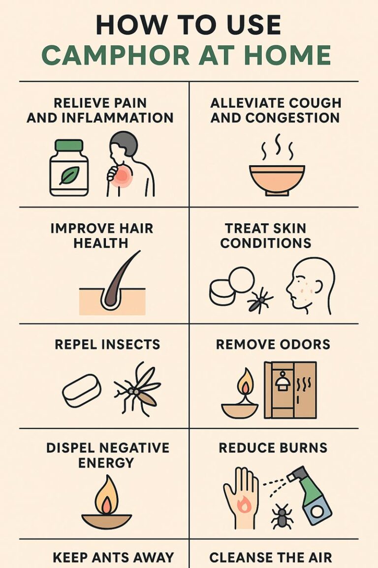 10 Ways You Can Use Camphor At Home, Health Benefits